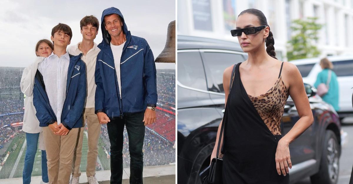Tom Brady & Kids Go To Boston While Irina Shayk Attends NYFW: Photos