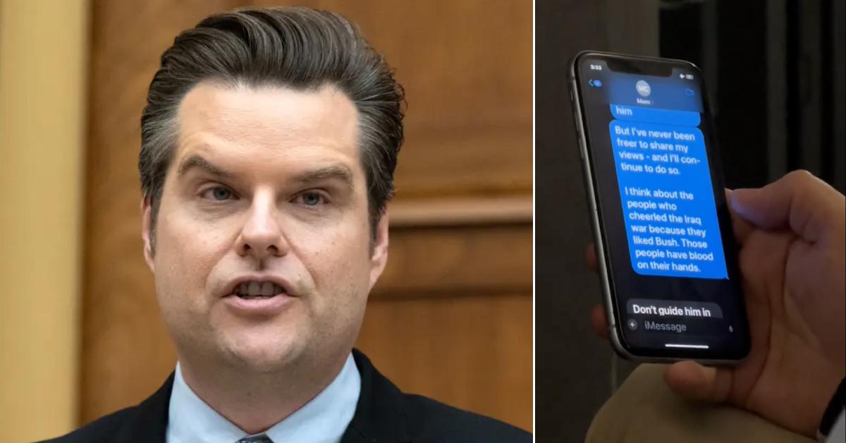 Matt Gaetz's Text Messages With His Mom About Donald Trump Exposed