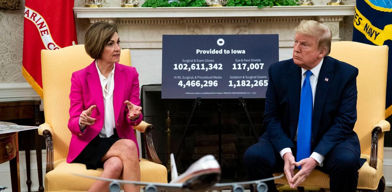 Donald Trump Lashes Out At Iowa Governor Kim Reynolds For Neutrality