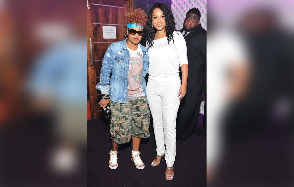 Da Brat Surprises Her Sister LisaRaye McCoy In Atlanta