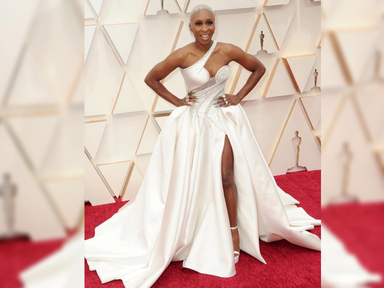 Charlize Theron, Cynthia Erivo Rock Sexy Thigh-High Slits — Photos