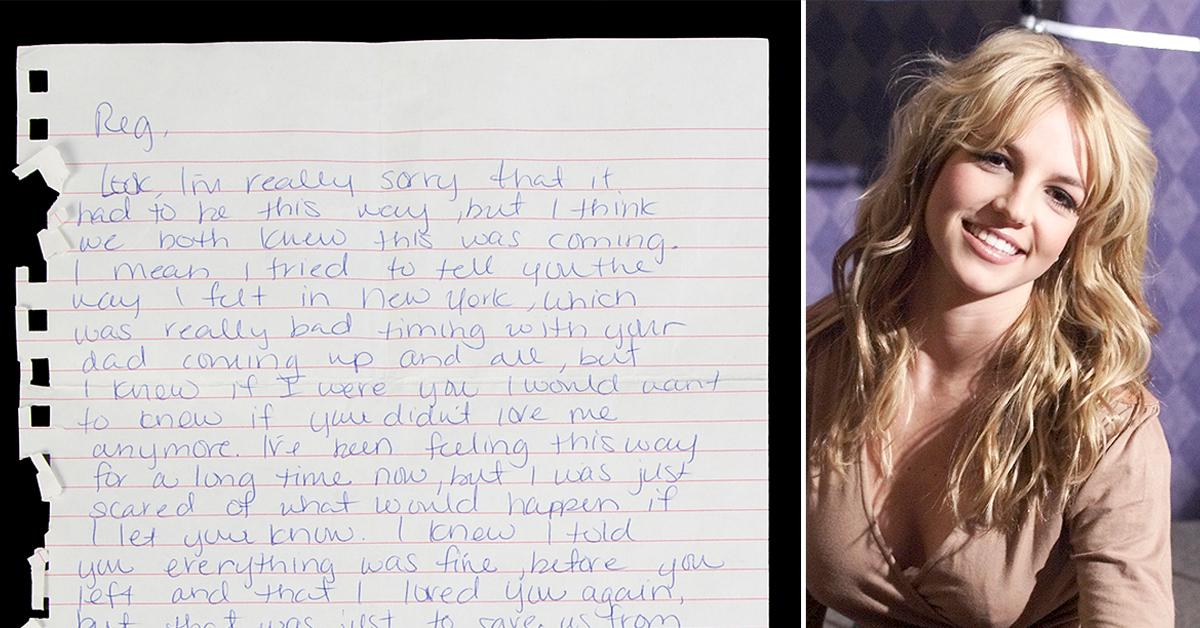 Britney Spears' Heartfelt '90s Breakup Letters Are Up For Auction