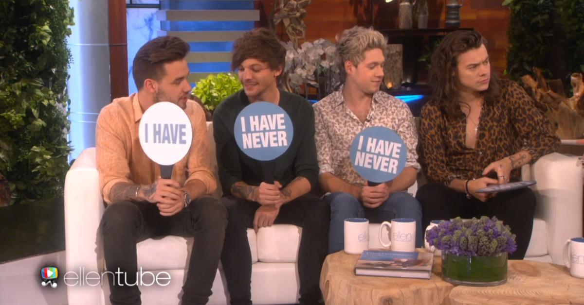 One Direction Plays ‘Never Have I Ever’ With Ellen DeGeneres And Harry ...