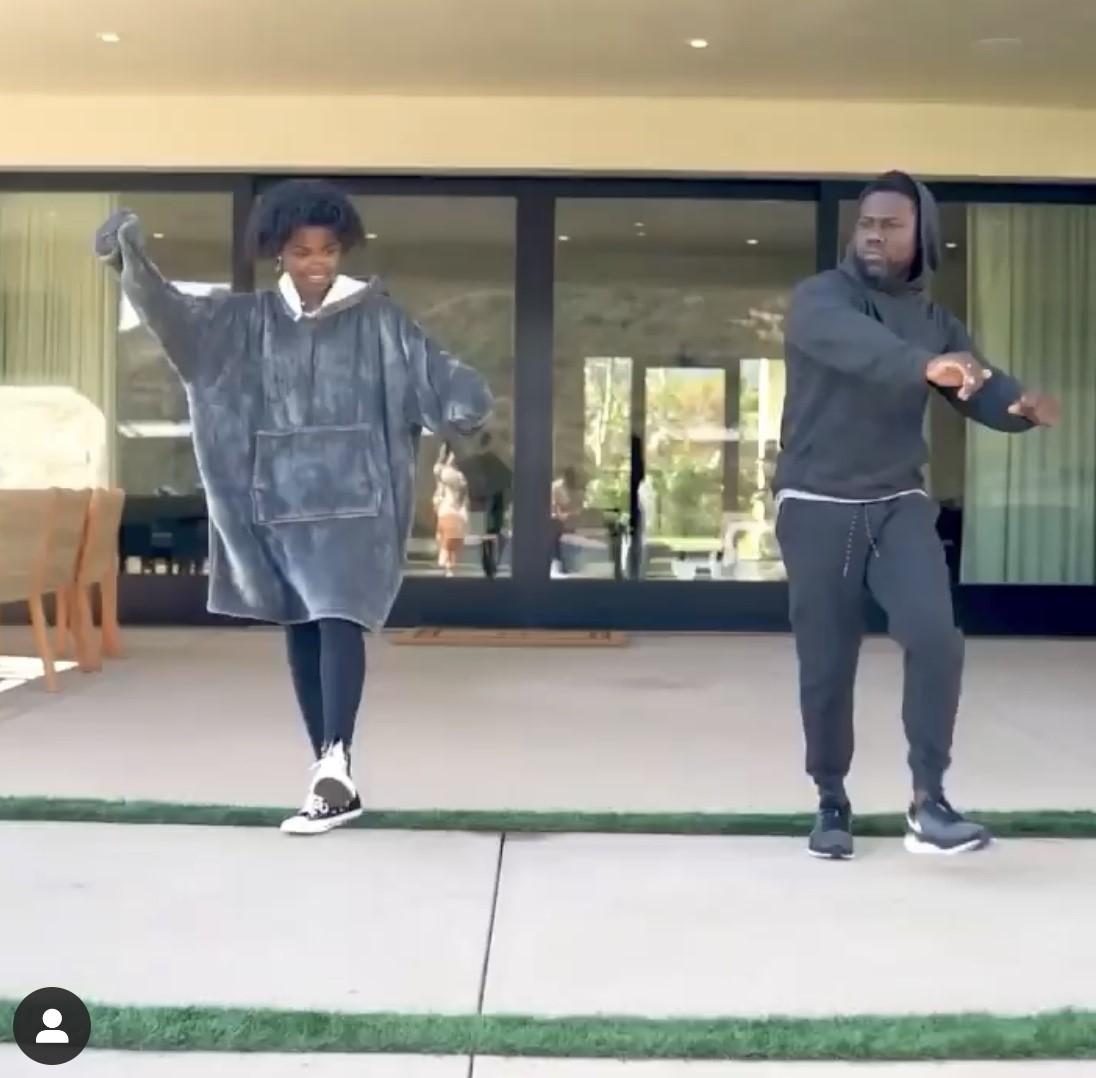 Kevin Hart Showcases His Dance Moves With Daughter Heaven