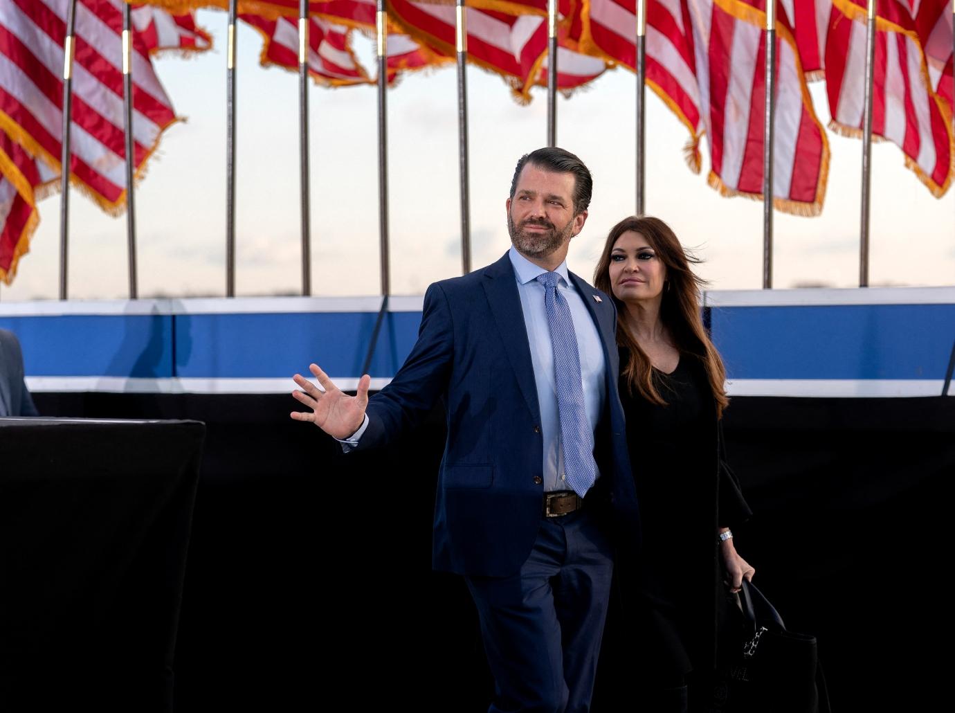 Donald Trump Jr. & Kimberly Guilfoyle Praise Upside-Down American Flag
