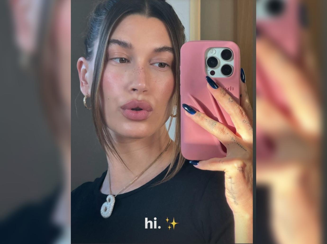 Hailey Bieber Stuns In New Selfie 4 Weeks After Birth Of Son Jack