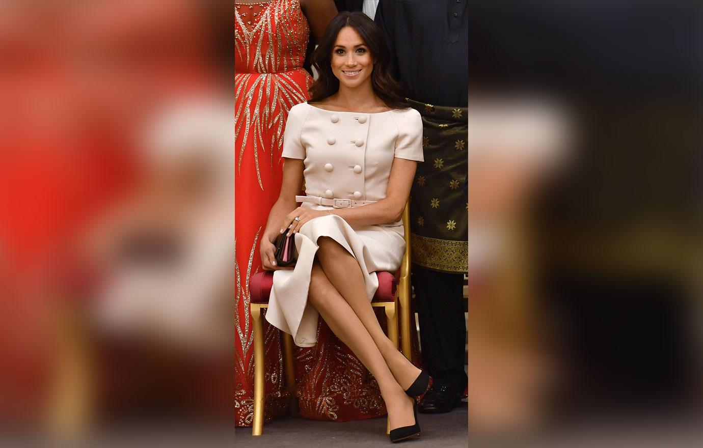 Meghan Markle Switches From Crossed Legs To The ‘Duchess Slant’