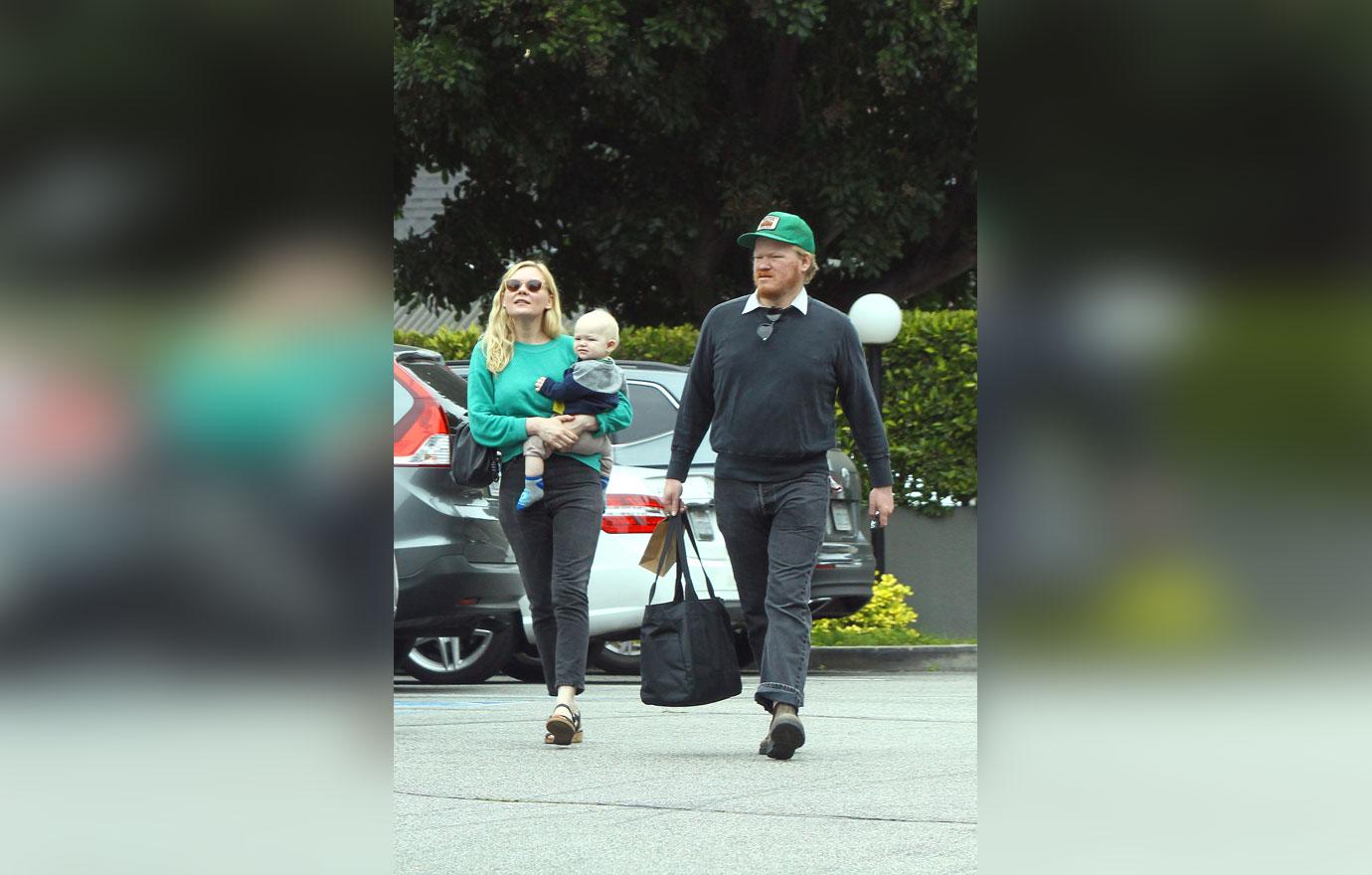Kirsten Dunst & Jesse Plemons Take Adorable Son Ennis To The Doctor