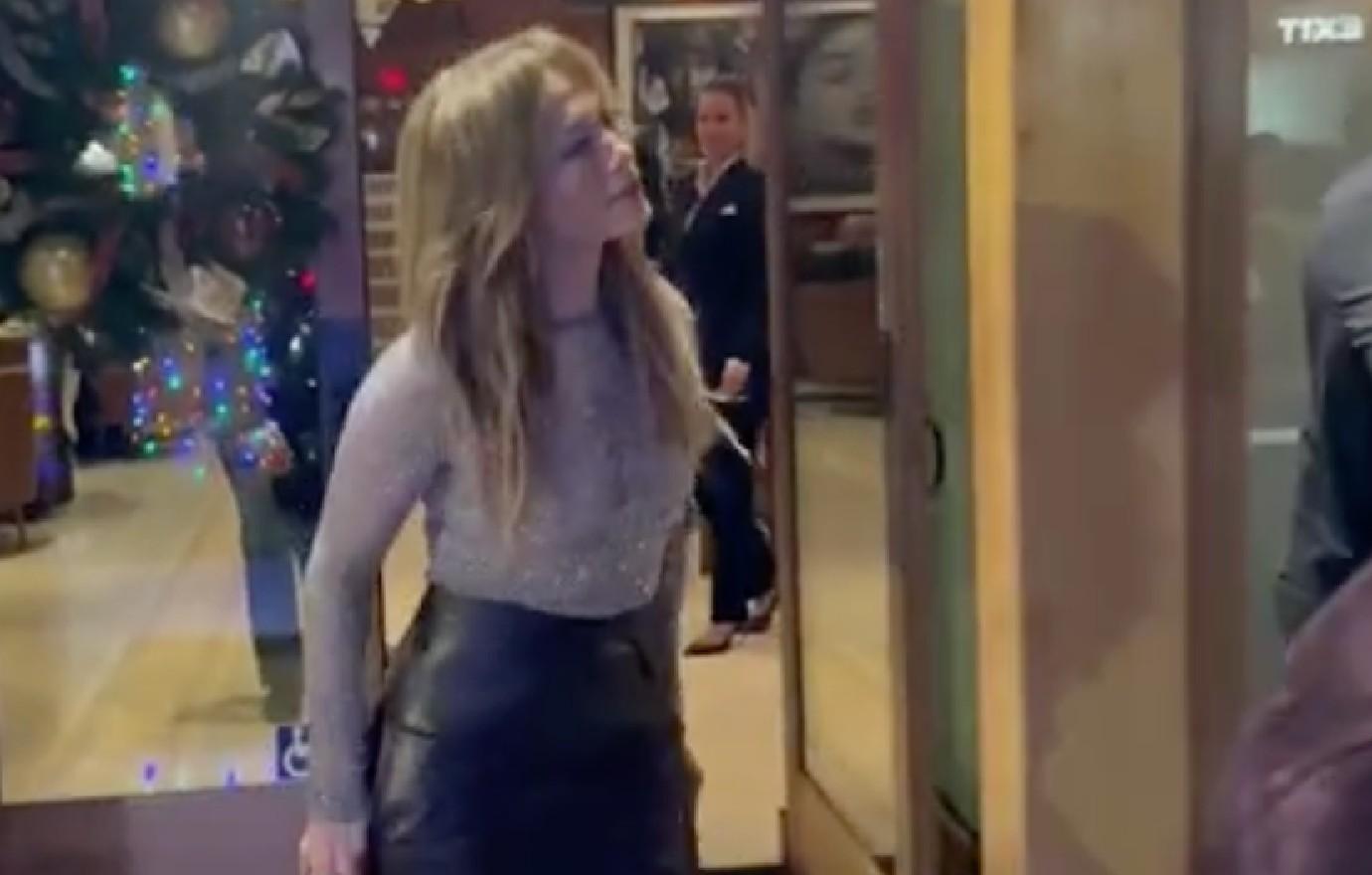 Jennifer Lopez Shows Off Curves In See-Through Top At Dinner With Pals