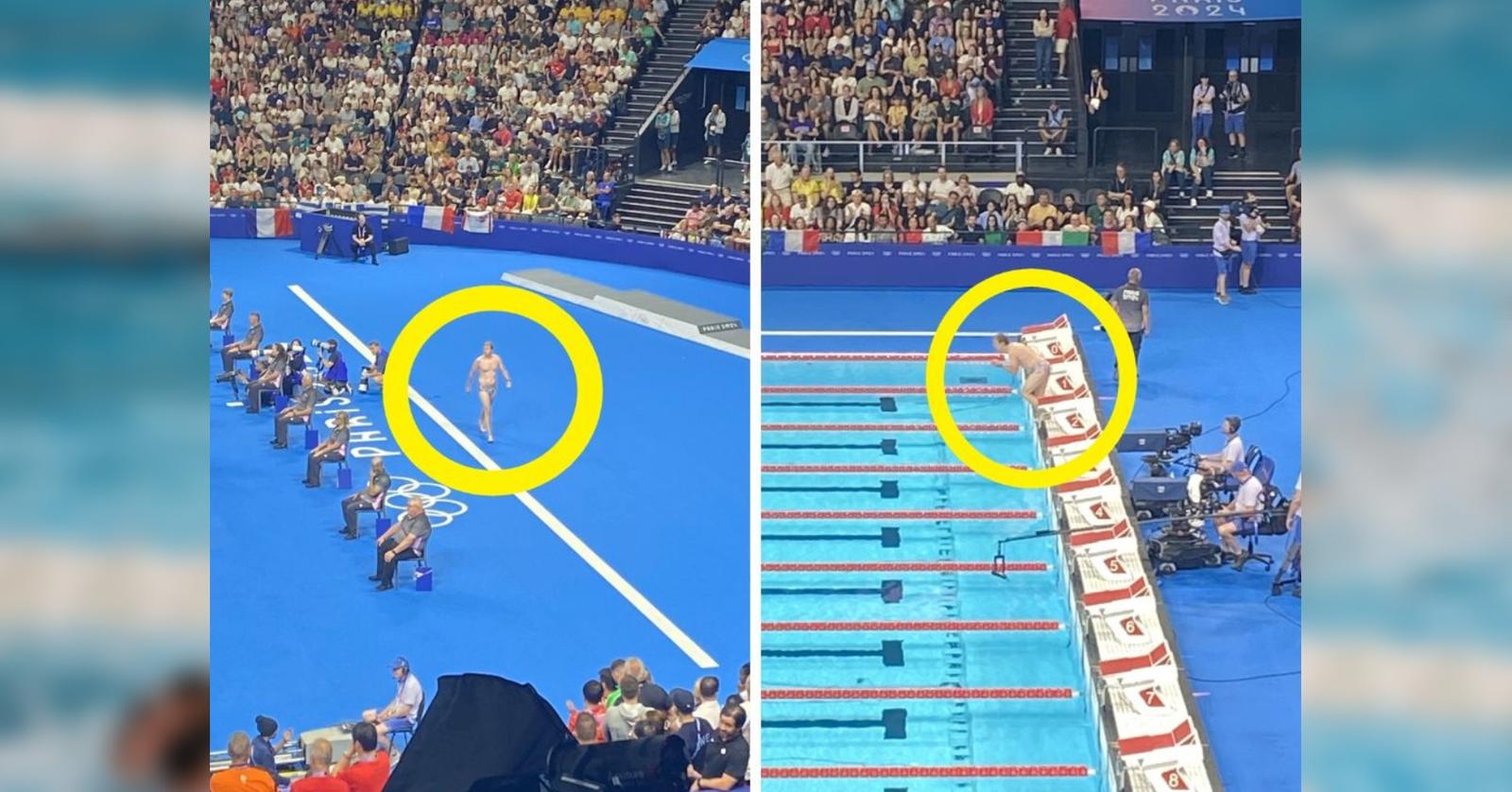 Dad Bod & Undies Cause Olympic Swimming Match To Come To A Full Stop