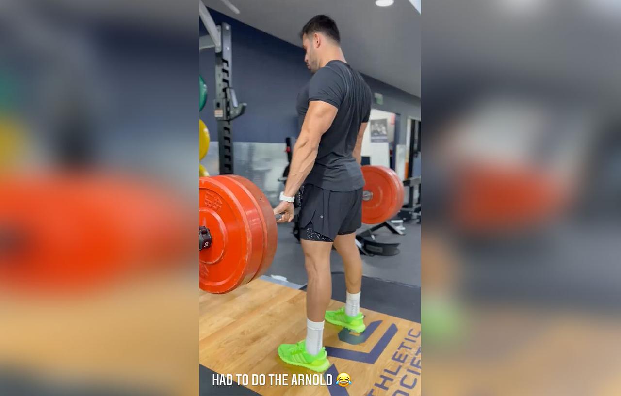 Britney Spears' Fiance Sam Asghari Flaunts Fit Physique At The Gym