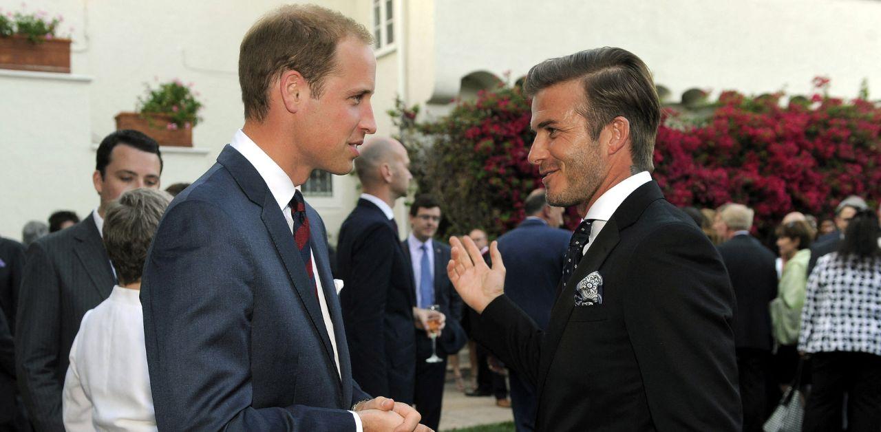 Prince William Met With David Beckham During Prince Harry's U.K. Speech
