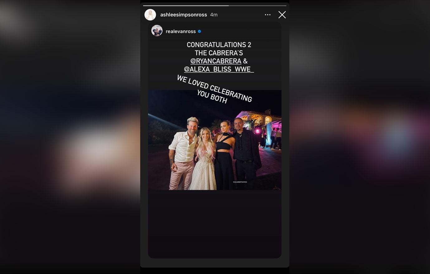 Ashlee Simpson & Evan Ross Attend Ryan Cabrera's Wedding