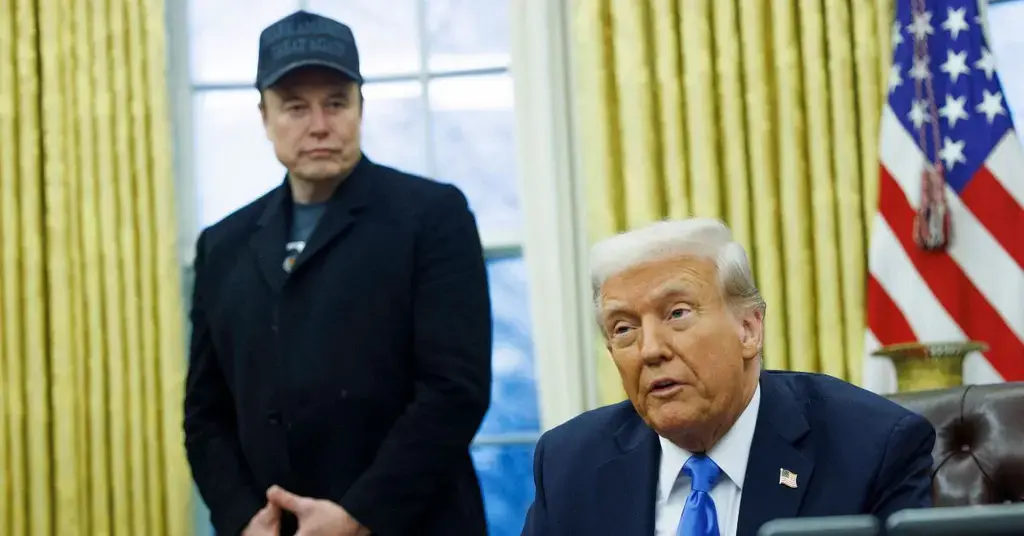 Trump Advisers 'Tired' Of Elon Musk's Presence In The Oval Office