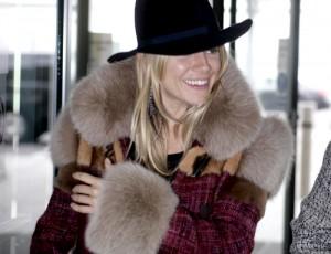 Sienna Gets Funky for Flight in Fur & Fedora