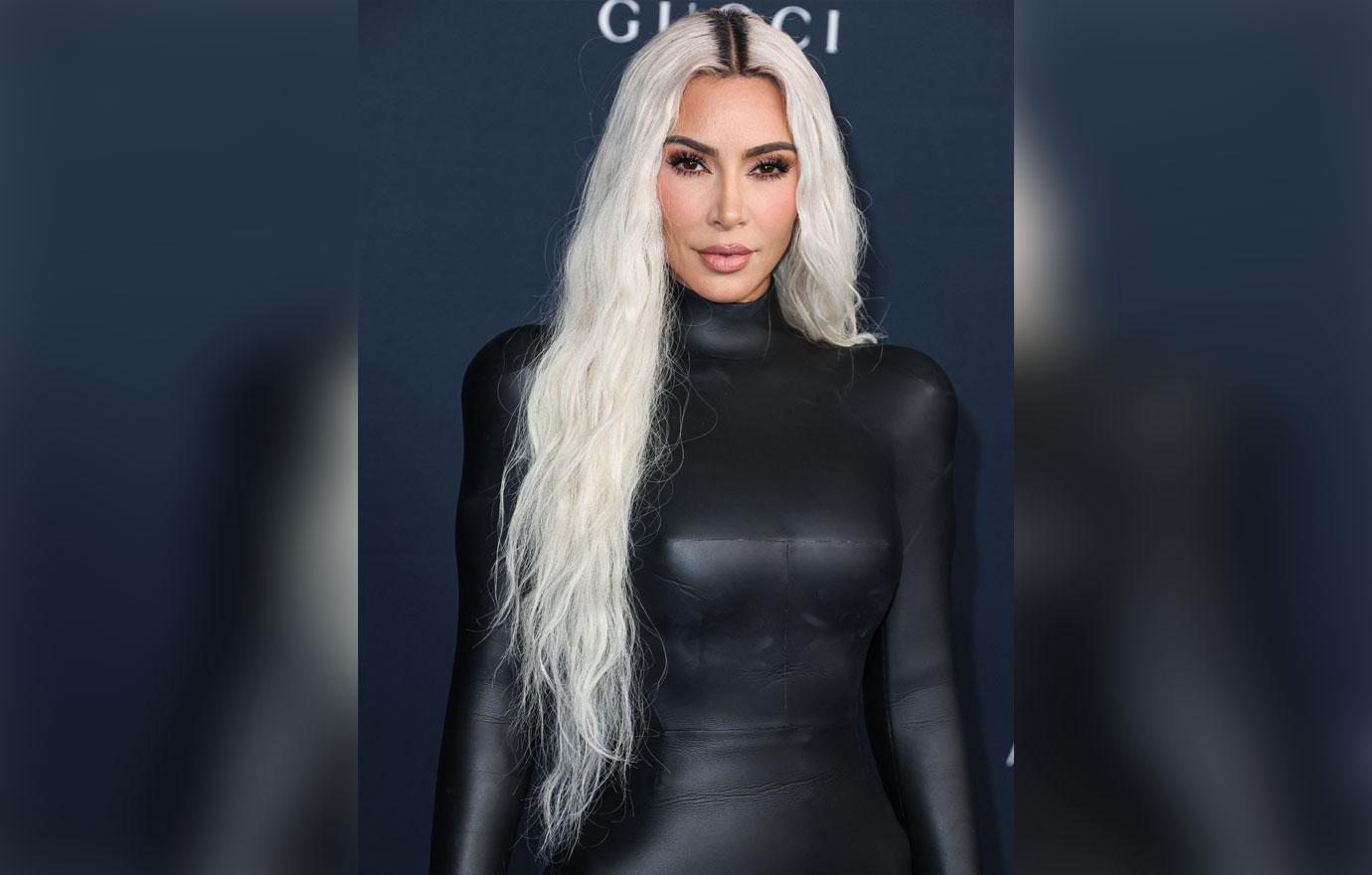 Kim Kardashian Called Out For Anti-Holiday Ensemble At Hilton Party
