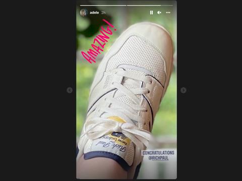 Adele Shows Off Rich Paul's 'Amazing' Shoes