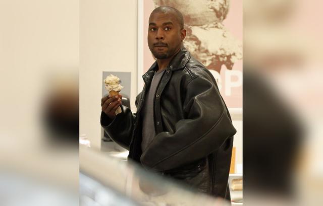 Kanye West Treats Himself To Ice Cream In Calabasas: Photos