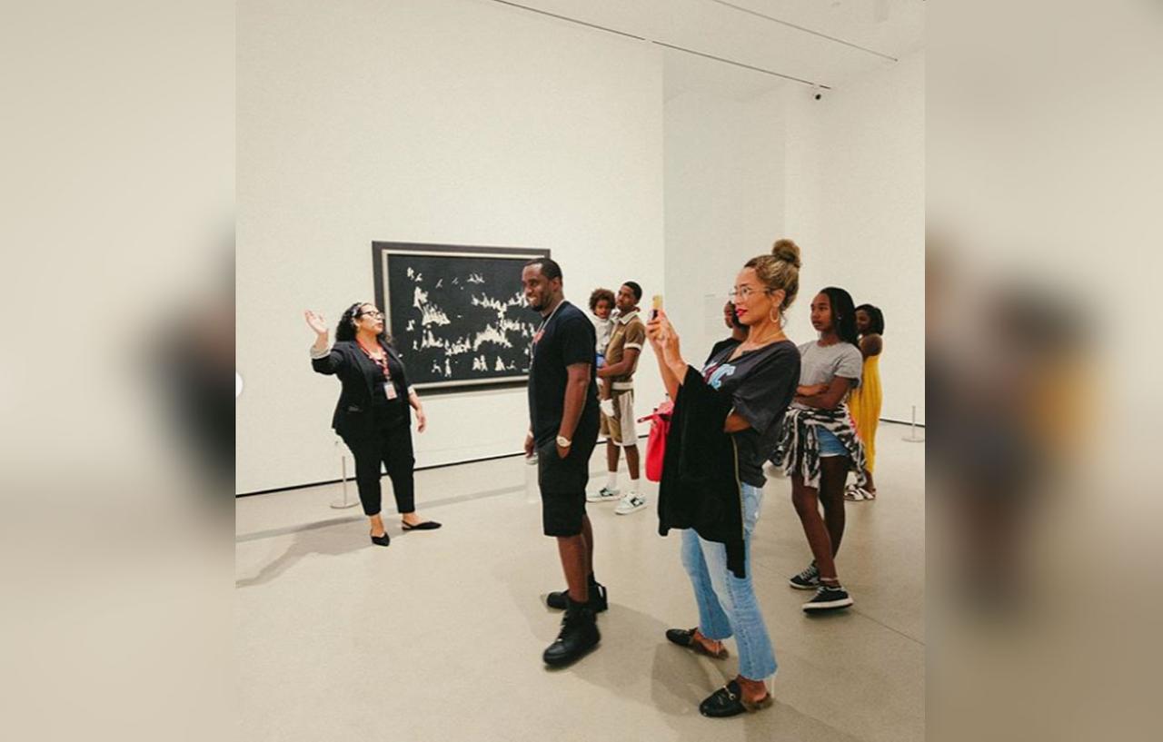 Diddy Hangs Out With Ex Sarah Chapman At The Museum With His Kids