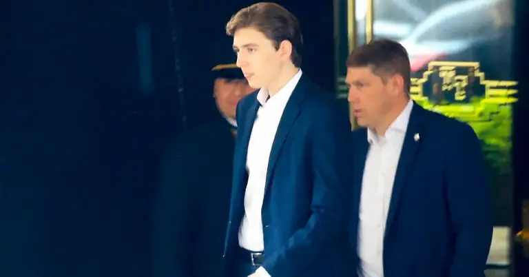 Barron Trump Meets NYU Professor Who Called Dad Donald Trump A 'Threat'