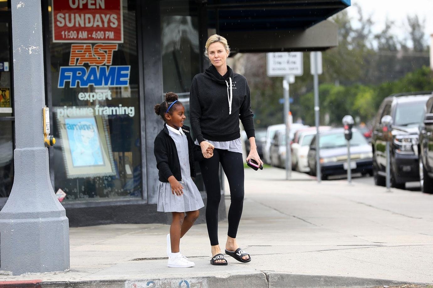 PICS Charlize Theron Takes Her Daughter August On An Ice Cream Date
