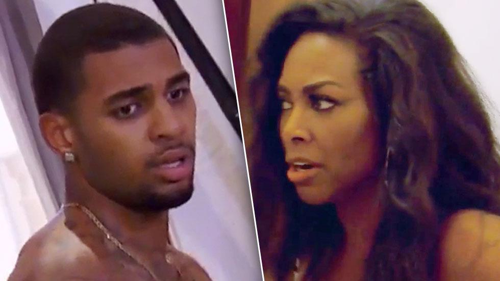 WATCH: Kenya Moore Confronts Glen Rice Jr. Before He Pushes Tammy ...