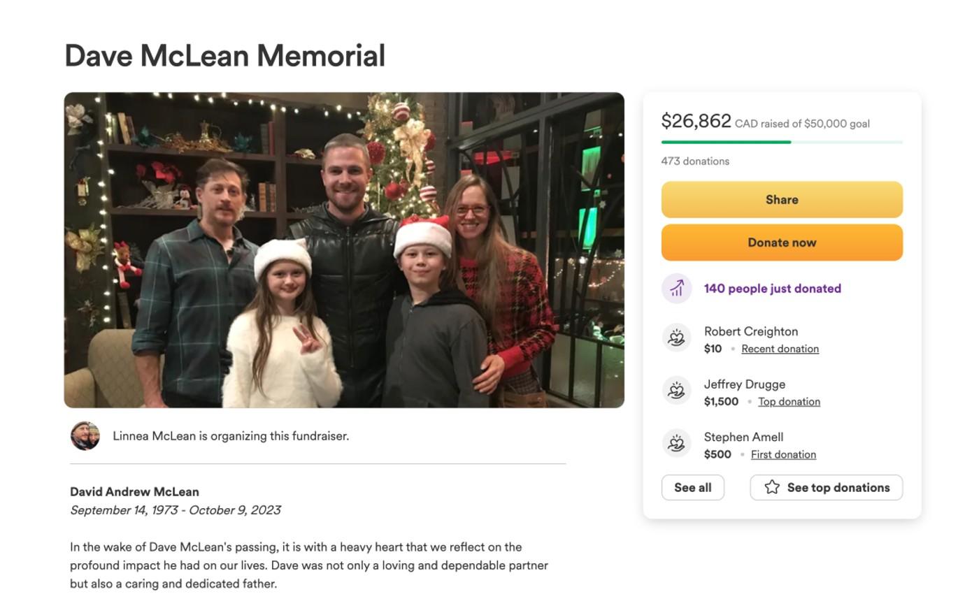Stephen Amell Creates GoFundMe Page For Family Of Late 'Arrow' Crew