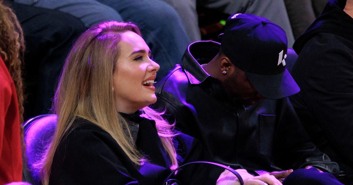 Adele & Fiance Rich Paul Look Happy At Lakers Game: Photos