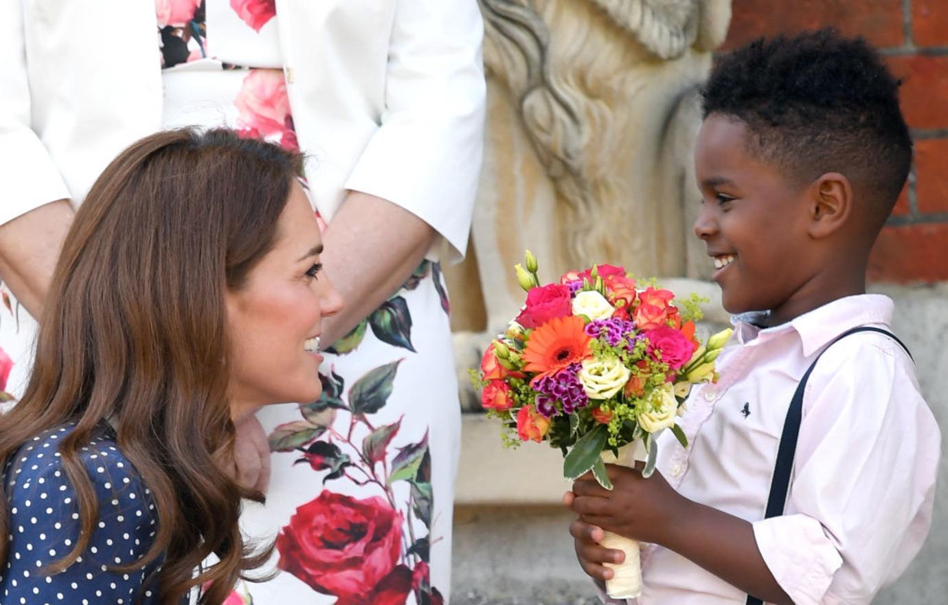 Kate Middleton Swings On A Rope Ahead Of The Chelsea Flower Show
