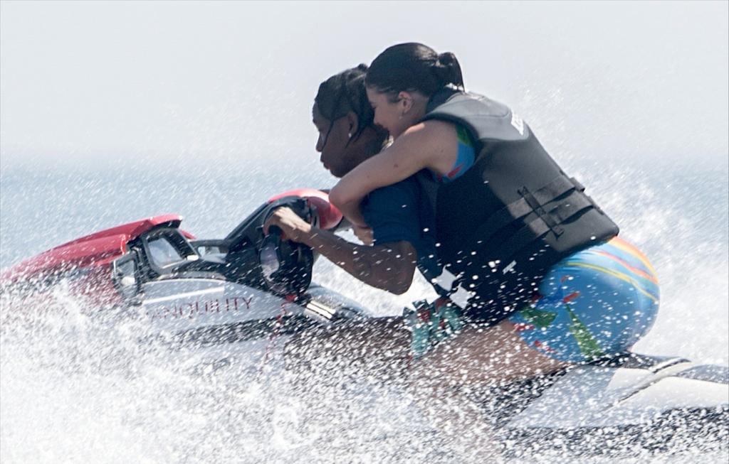 Kris Jenner Wears Sexy White Bathing Suit Off The Italian Coast