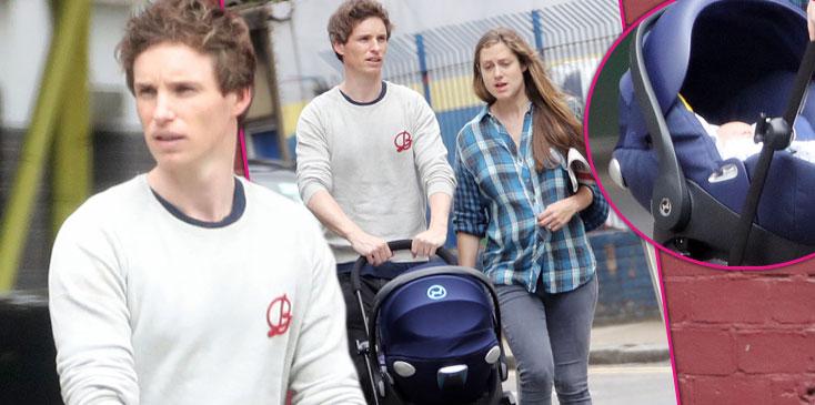 Daddy Duty! New Father Eddie Redmayne Debuts Newborn Baby With Wife Hannah