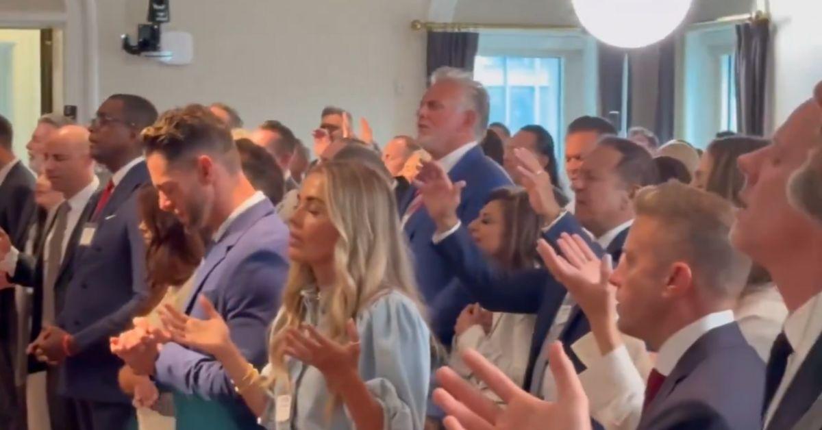 Viral Video Shows Trump Faith Group Praying In Tongues At White House
