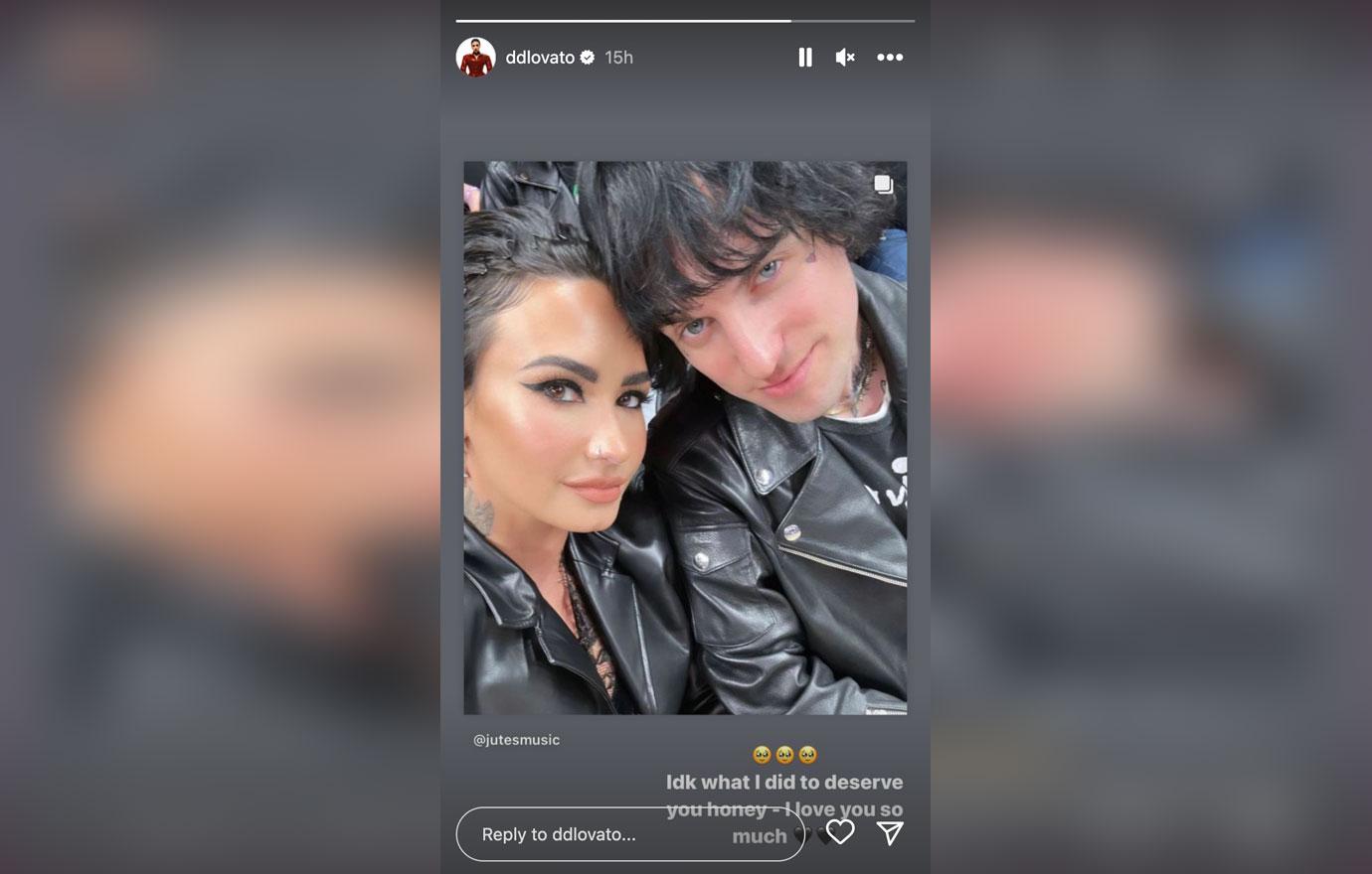 Demi Lovato Gushes Over 'Soulmate & Twin Flame' Jutes: Photos