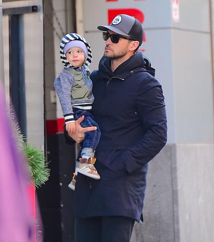 Justin Timberlake Takes On NYC With Baby Silas