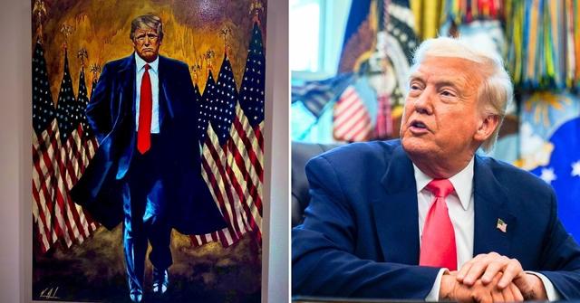 President Donald Trump Trolled For New White House Portrait Of Himself 6342