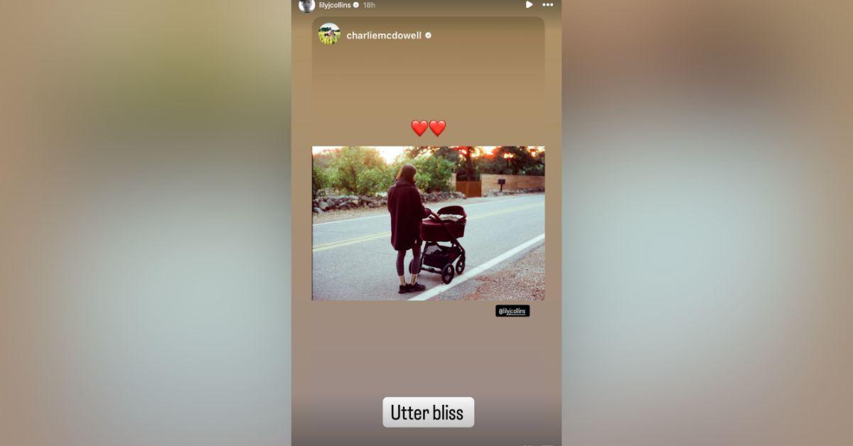 Lily Collins Shares Photo Of Herself Taking Care Of New Daughter Tove