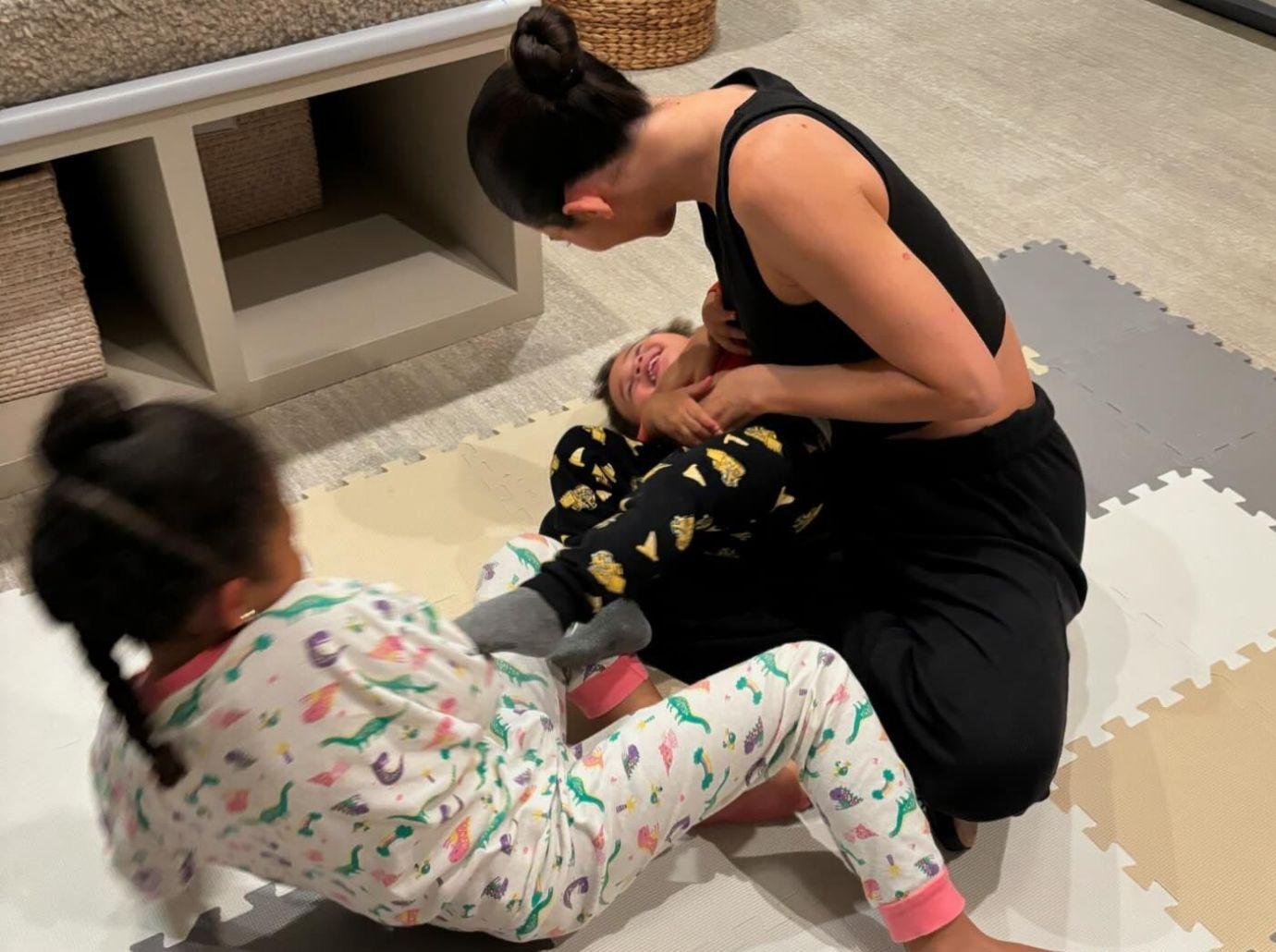 Kylie Jenner Shares New Photos Of Kids Stormi & Aire On Mother's Day