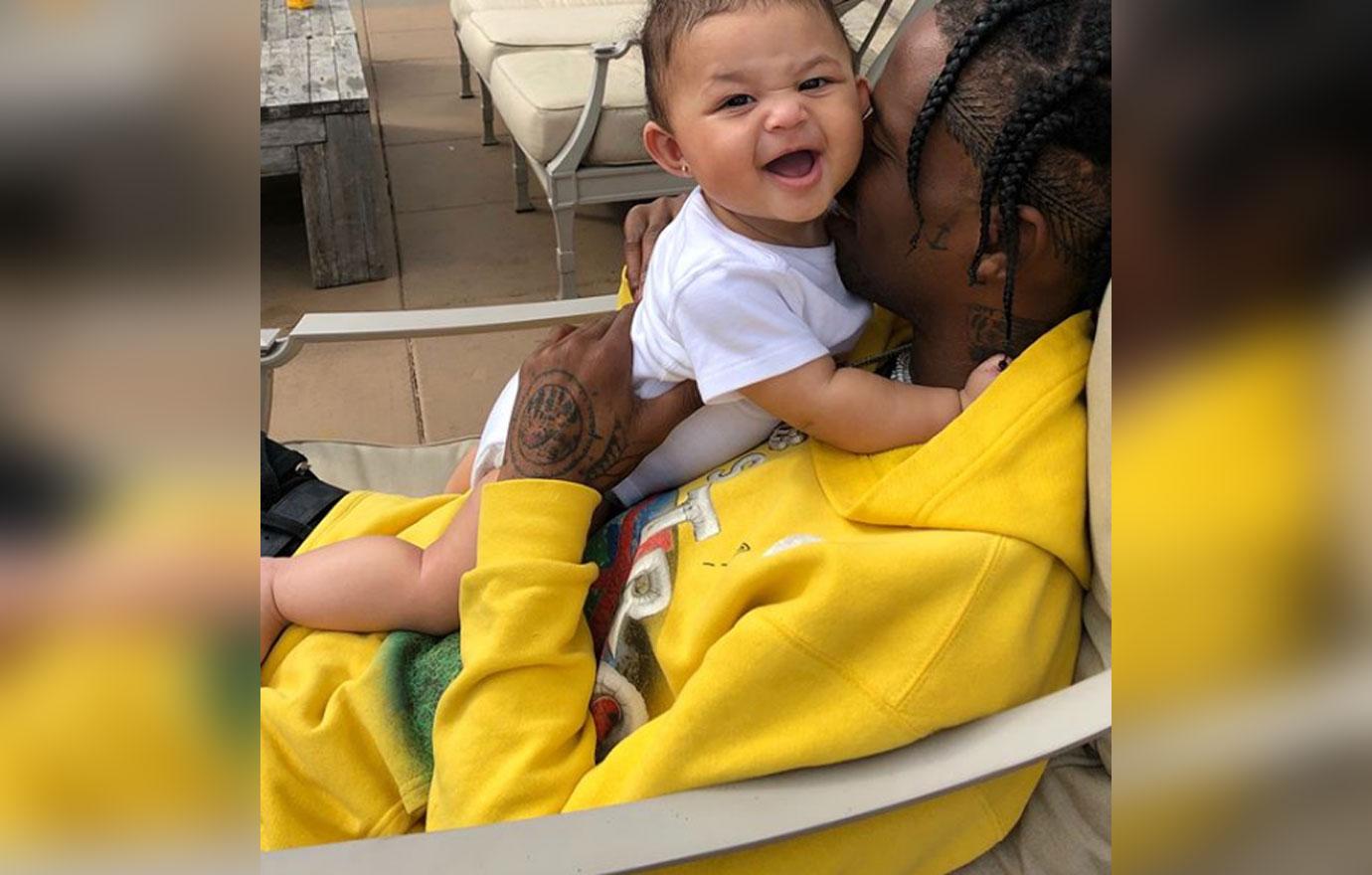 Stormi Watches Dad Travis Scott Perform From Backstage