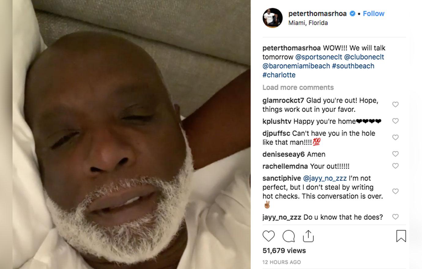 Peter Thomas Speaks For The First Time Since Jail Release