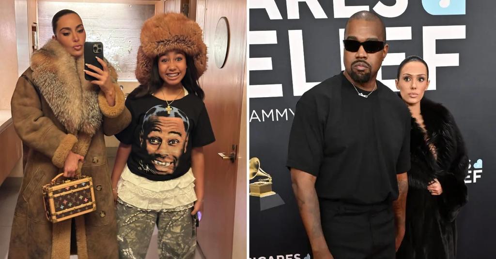 Kim Kardashian Was With Her Kids While Kanye & Bianca Attended Grammys