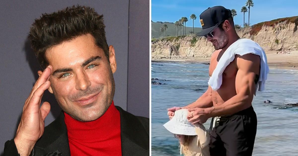 Zac Efron Sends Pulses Racing As He Cuddles With Little Sister: Photos