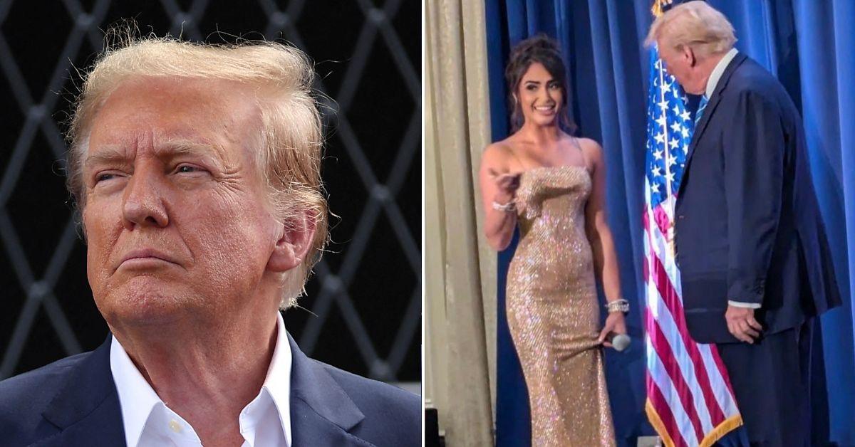 Donald Trump Stared At A Woman's Chest During A Campaign Event