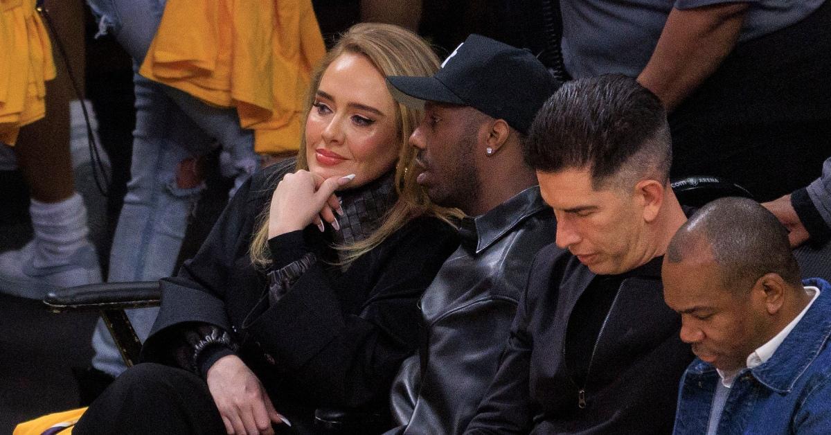 Adele & Fiance Rich Paul Look Happy At Lakers Game: Photos