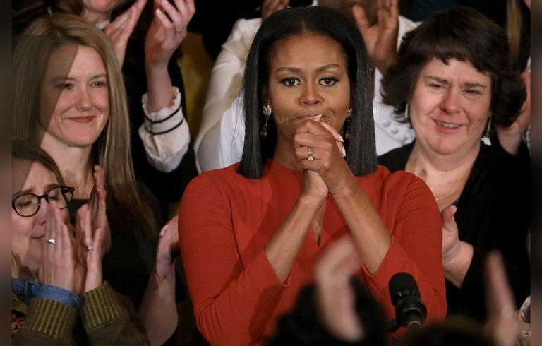 Michelle Obama Gets A Major Wedding Ring Upgrade