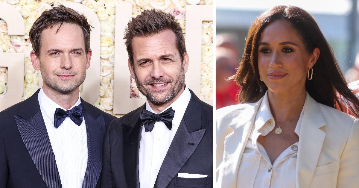 Suits' Patrick J. Adams & Gabriel Macht Don't Talk To Meghan Markle