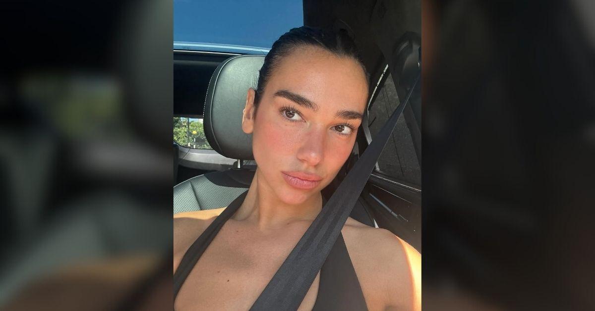 Dua Lipa Shows Off Toned Abs In Steamy Makeup-Free Gym Selfie: Photos