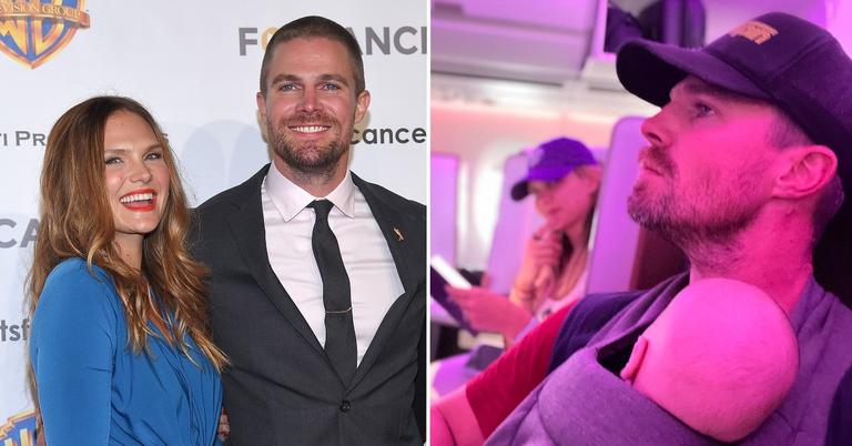 'Arrow' Star Stephen Amell, Wife Share First Photo Of Newborn Son