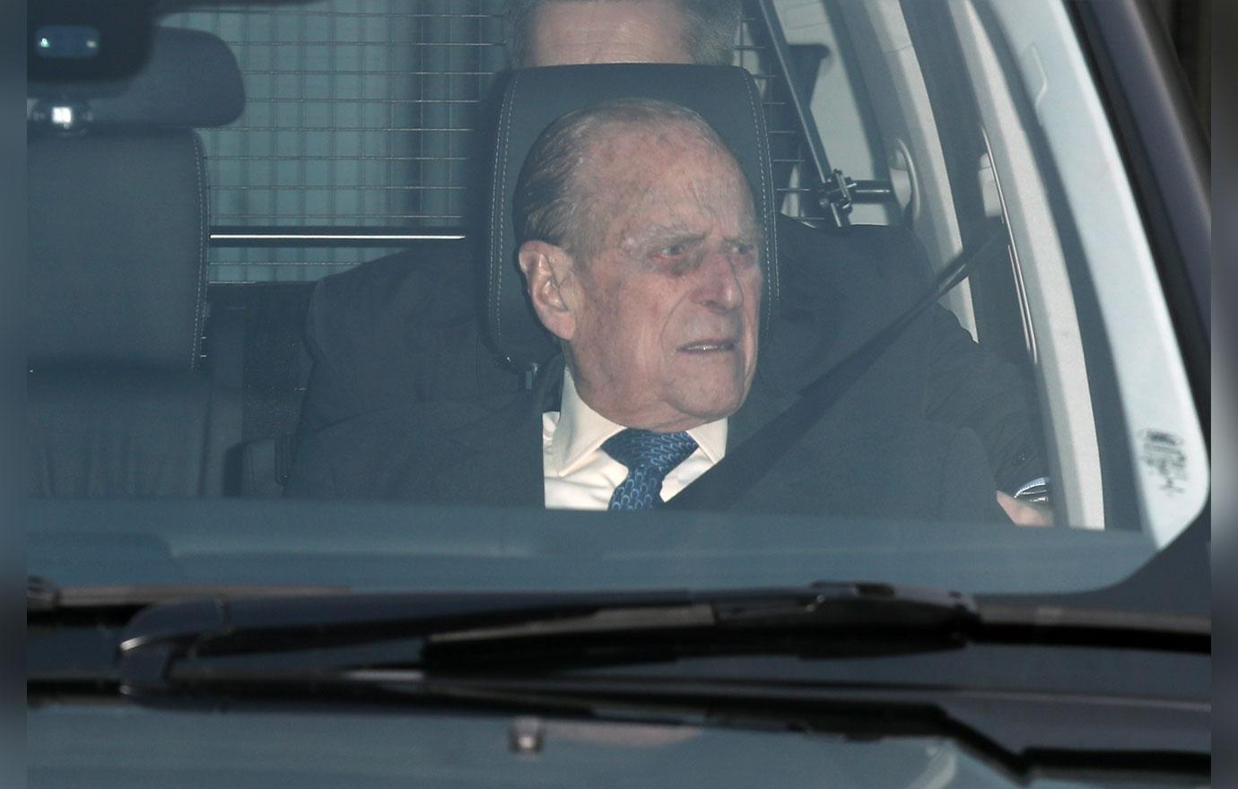 Prince Philip Seen Driving After Car Crash & Surrendering His License