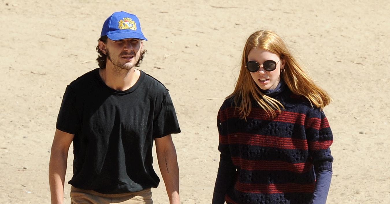 Shia LaBeouf Makes Rare Outing With Daughter Isabel At Universal