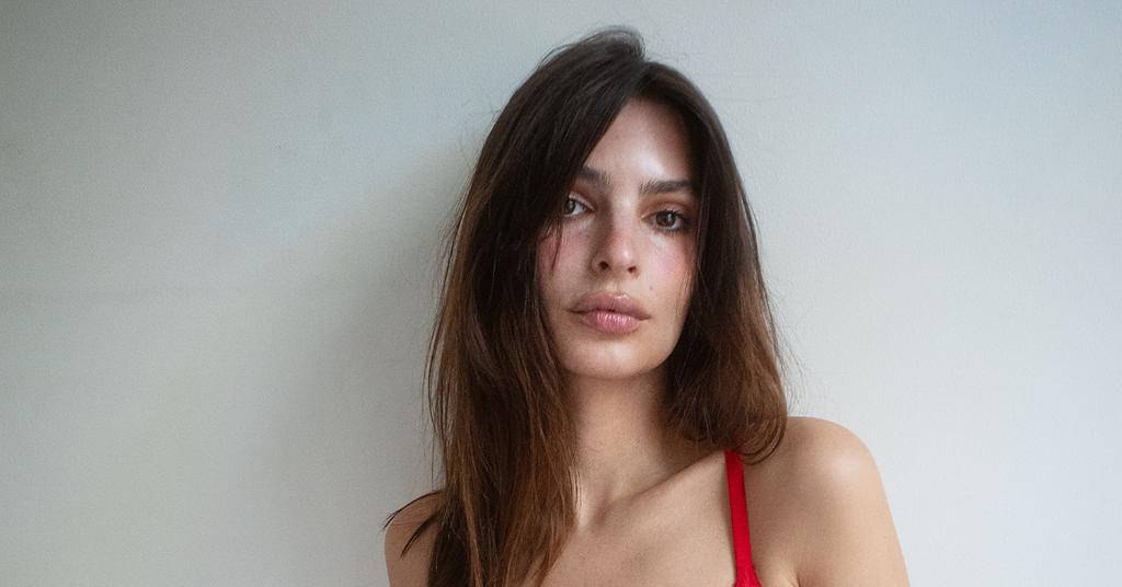 Emily Ratajkowski Wears Red Laced Lingerie For V-Day Campaign: Photos